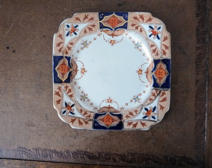 Vintage Hand Painted Patterned Plate - Etsy