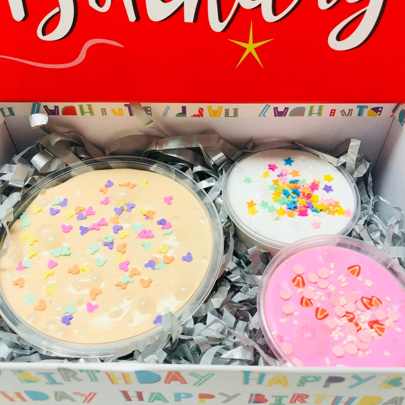 Birthday Slime Box Perfect Birthday Gift Includes 3 SCENTED | Etsy
