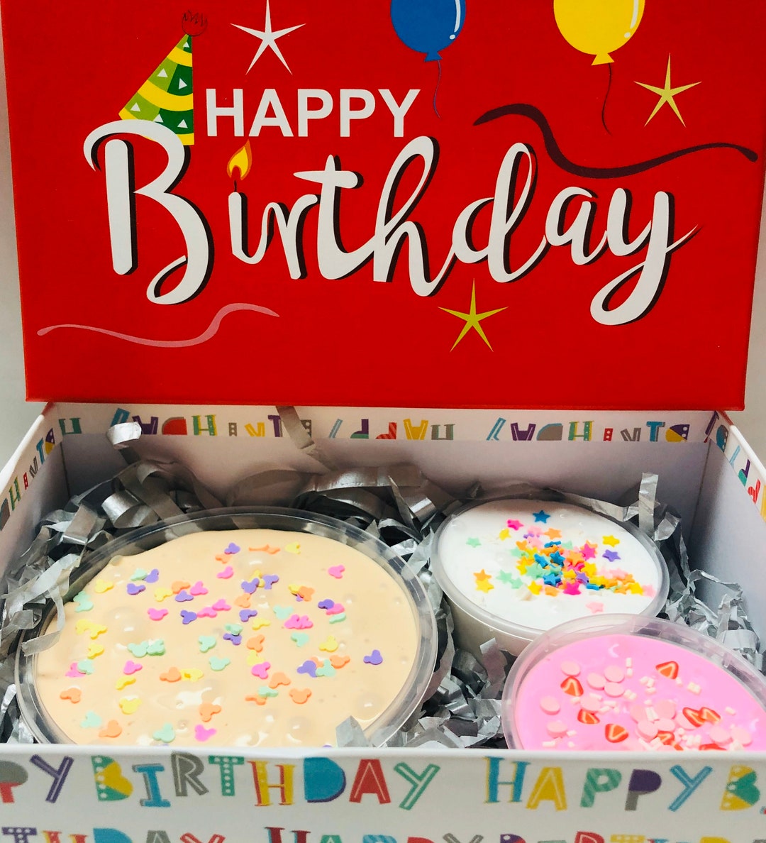 Birthday Slime Box Perfect Birthday Gift Includes 3 SCENTED - Etsy