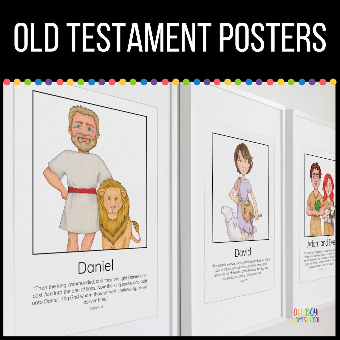 Old Testament Posters Come Follow Me 2022 Old Testament - Etsy