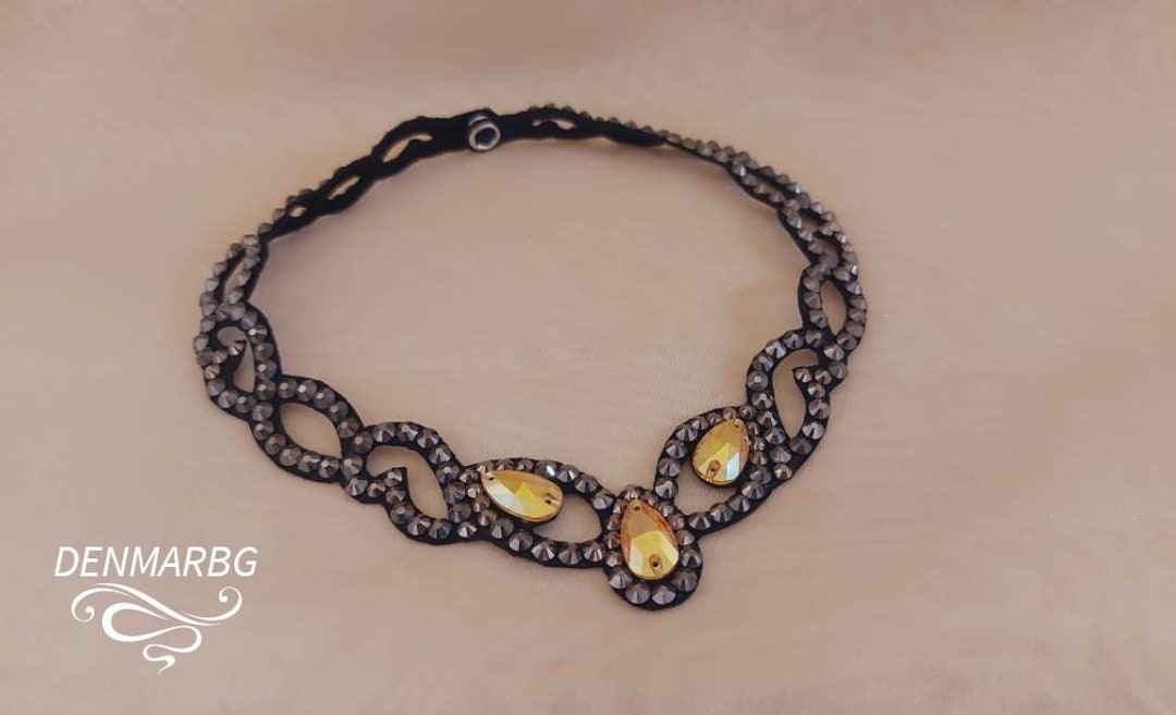 Ballroom Jewelry, Latin Dance Jewelry, Rhinestone Necklace, Ballroom ...