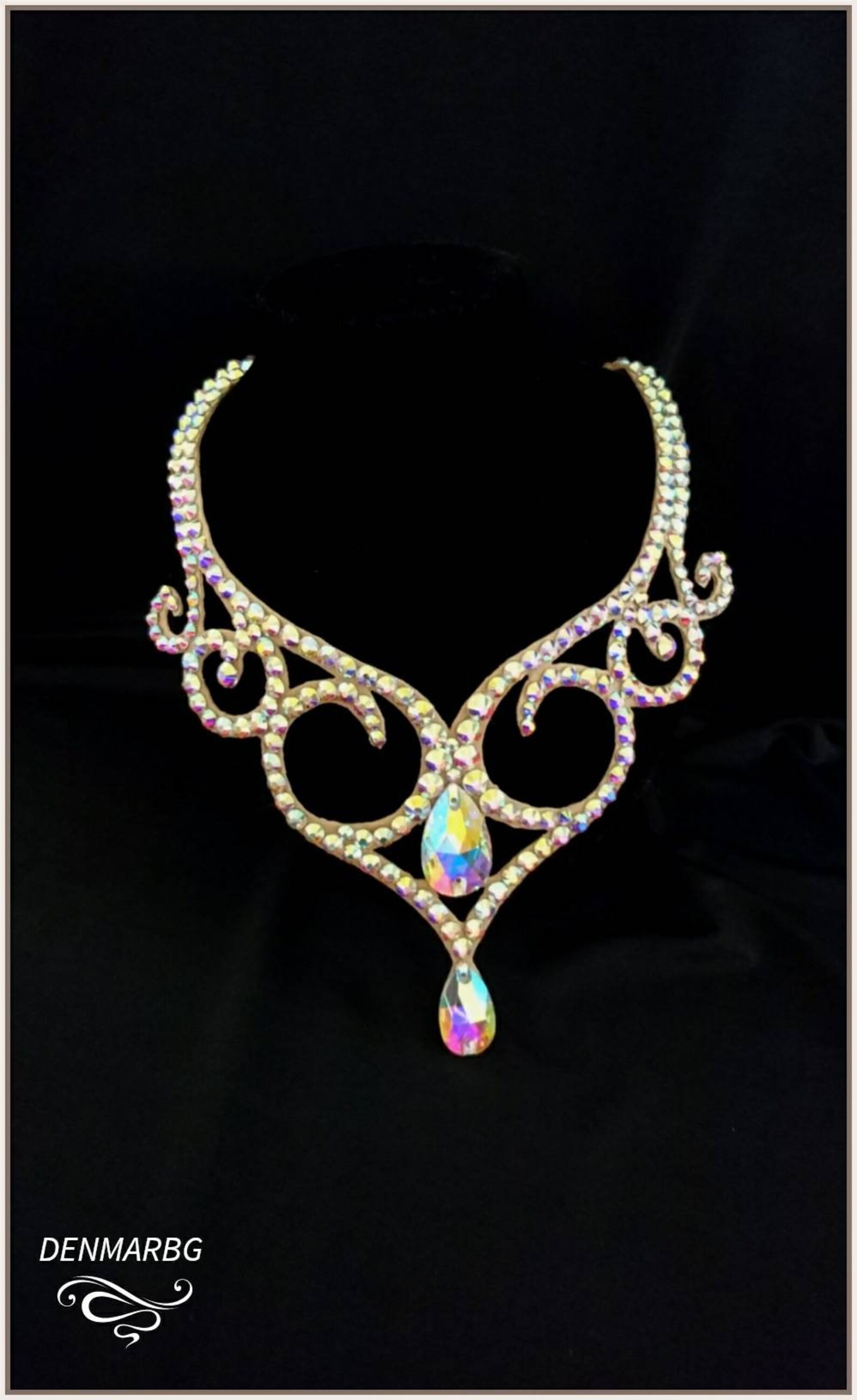 Ballroom Dance Necklace, Costume Competition, Rhinestone Accessories ...