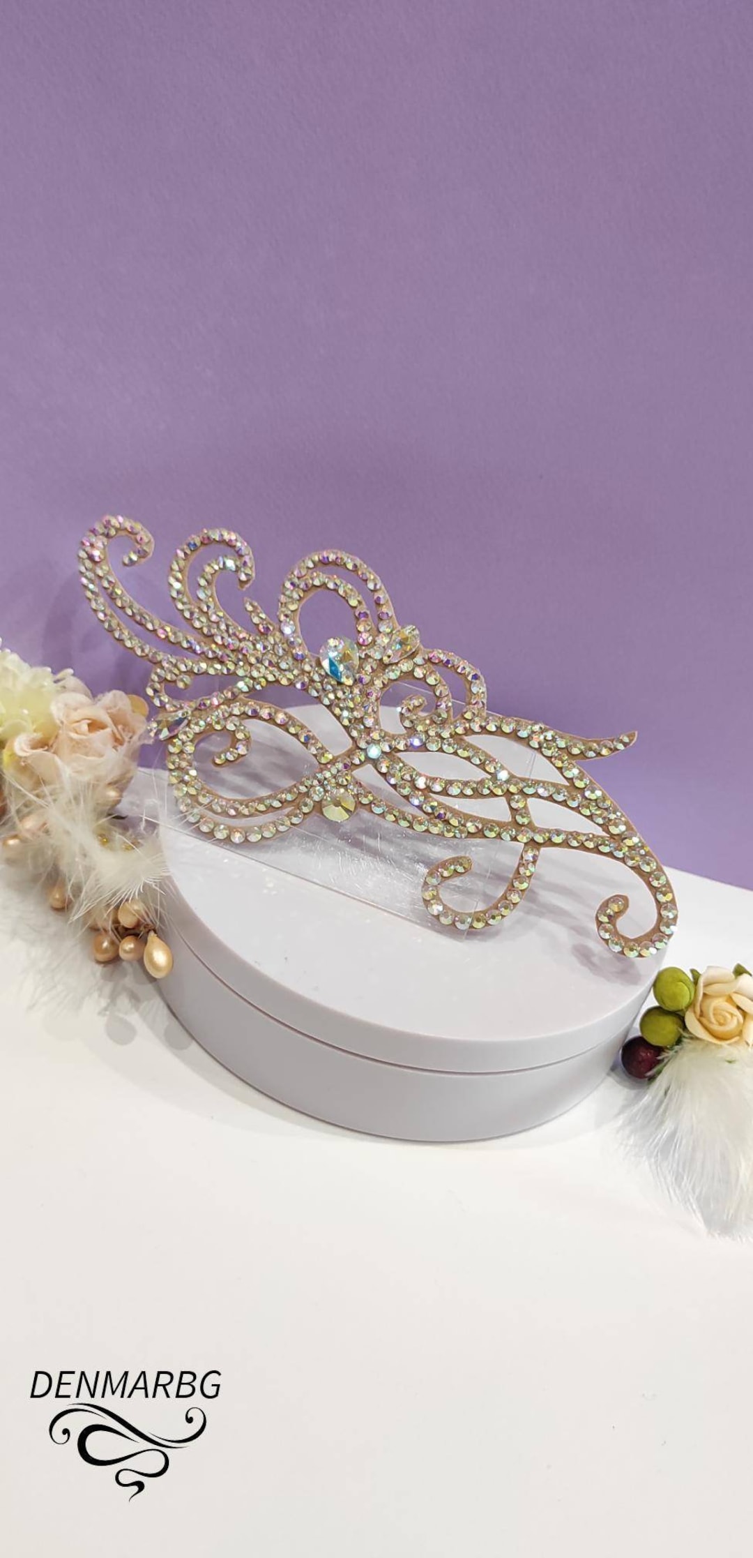 Ballroom Hairpiece, AB Crystal Decorative Headpiece, Sparkle Hair ...