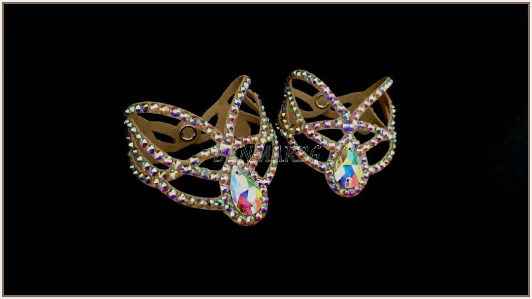 AB Crystal Ballroom Dance Bracelet, Rhinestone Competition Jewelry ...