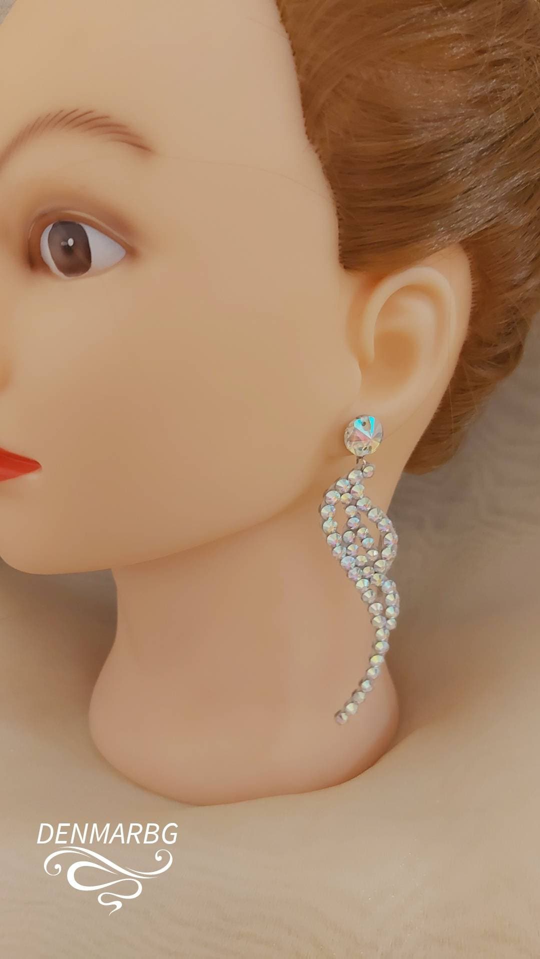 Ballroom Earrings, Ballroom Jewelry,dance Competition Rhinestone ...