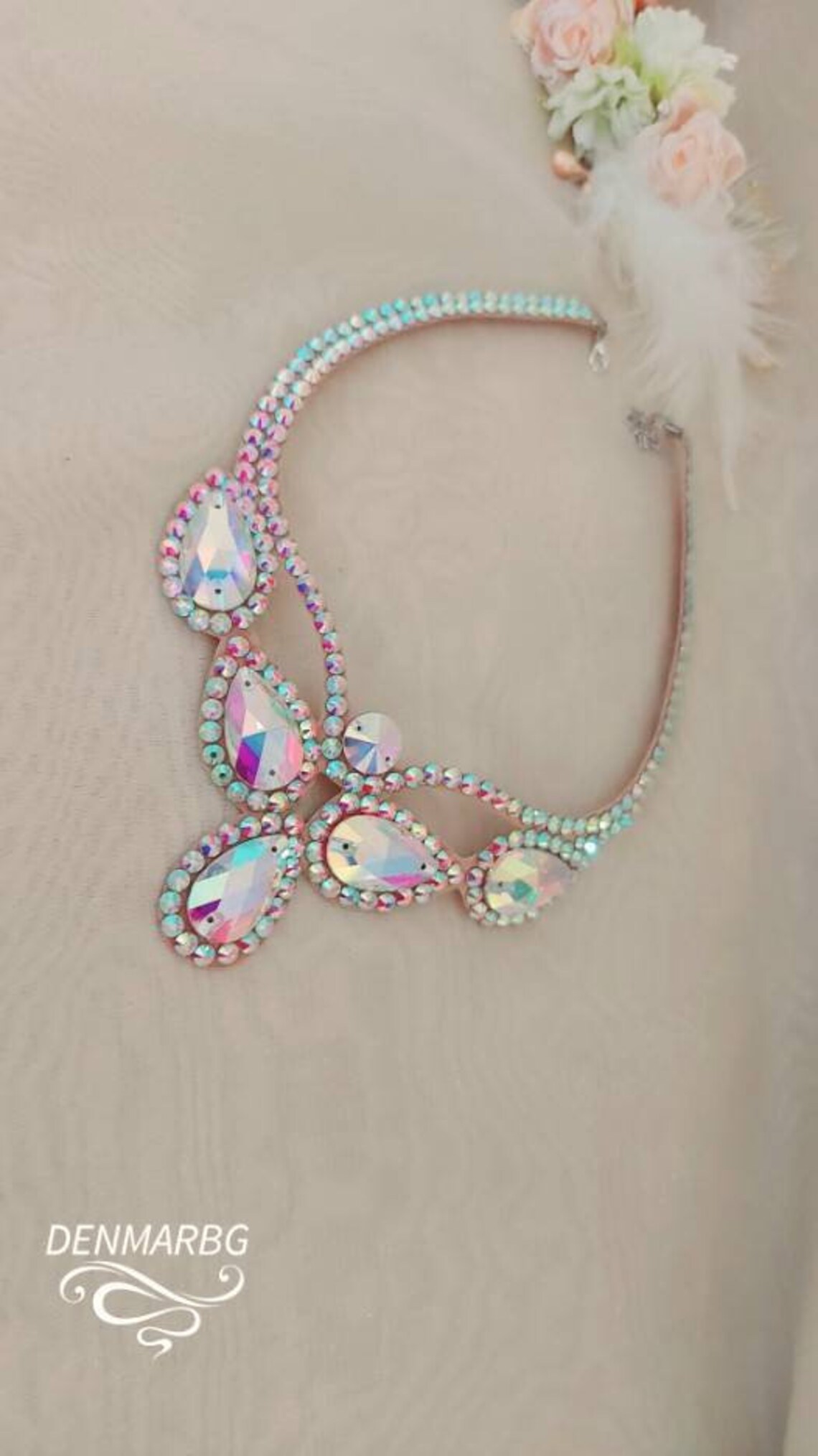 Sparkling Ballroom Dance Necklace, Costume Accessory - Etsy