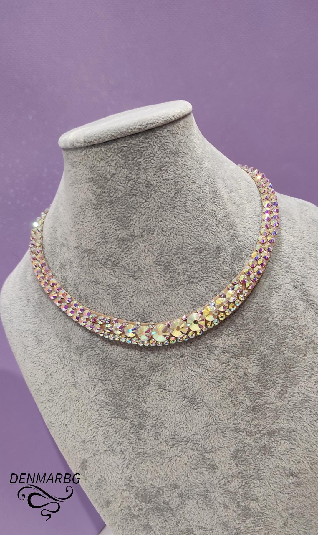 Necklace, Ballroom Jewelry, Dance Costume Accessories, Rhinestone ...