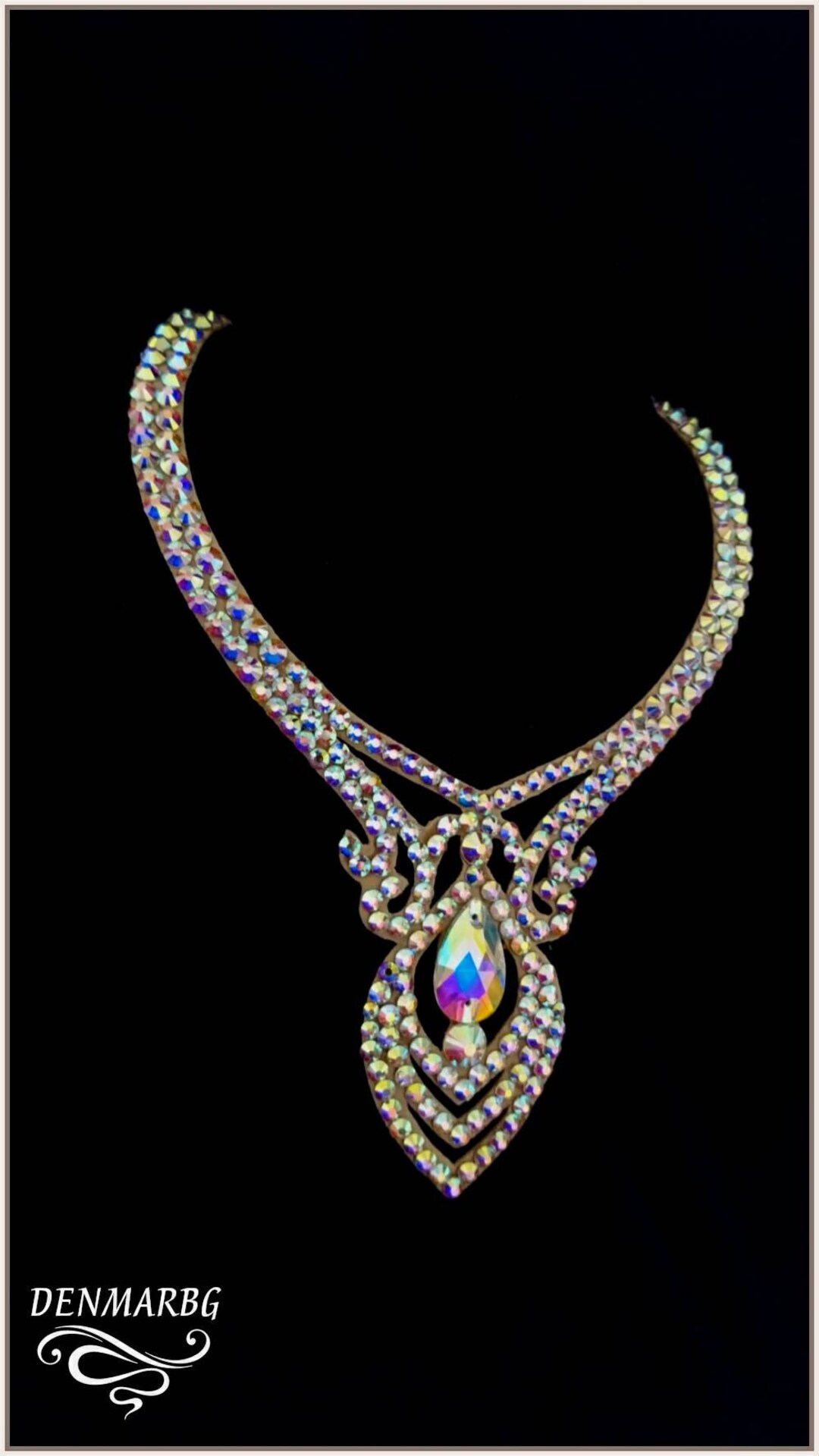 Rhinestone Necklace Ballroom Jewelry Ballroom Dance Jewelry Dance Dress ...
