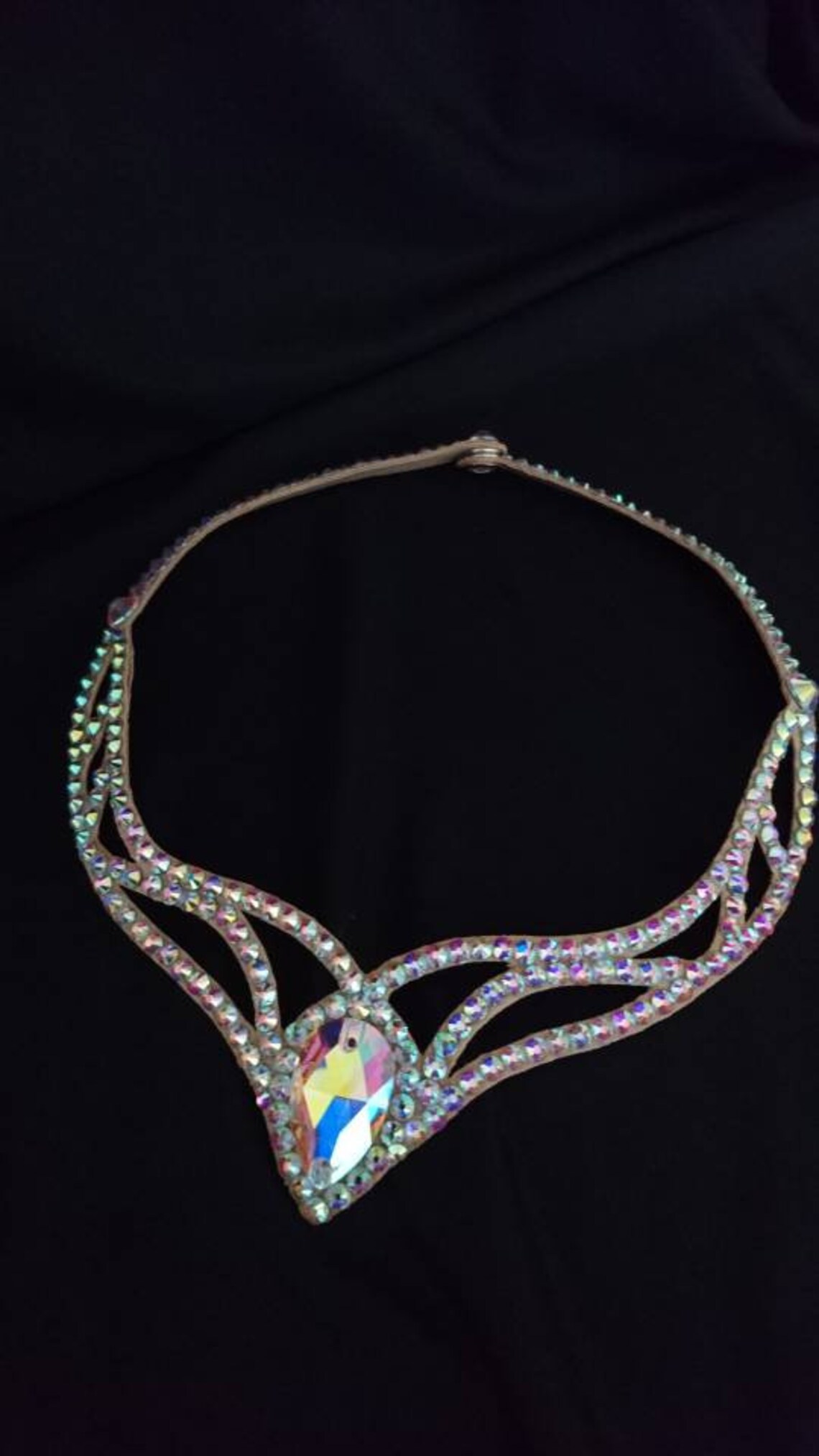 AB Crystal Ballroom Necklace, Dance Costume Jewelry - Etsy