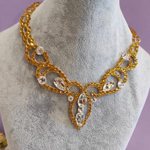 Ballroom Jewelry, Dance Necklace, Rhinestone Necklace, Costume ...