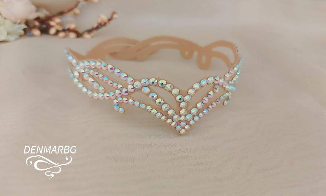 Ballroom Headpiece, Dance Jewelry, Latin Dance Hairpiece, Rhinestone ...