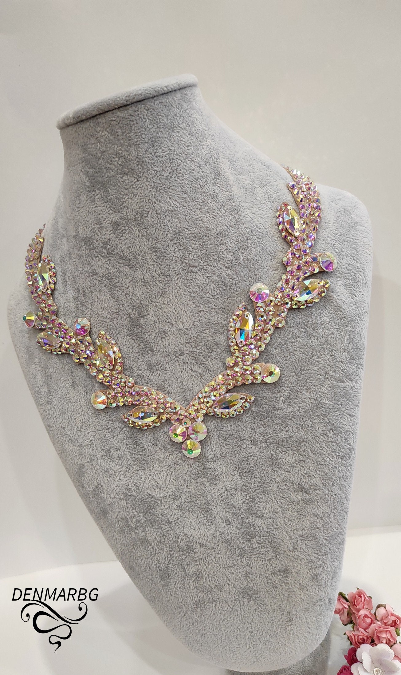 Rhinestone Ballroom Dance Costume Necklace - Etsy