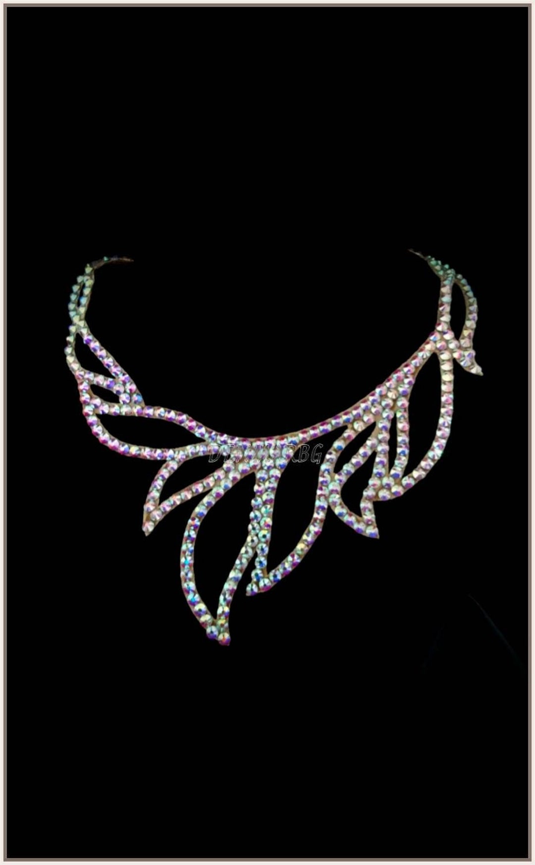 Rhinestone Ballroom Costume Necklace, Dance Jewelry - Etsy