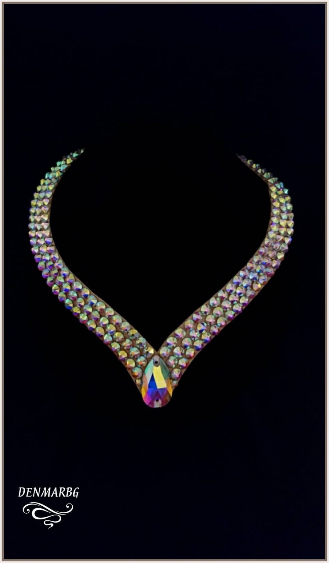 Ballroom Necklace, Dance Costume Jewelry, Rhinestone Accessories ...