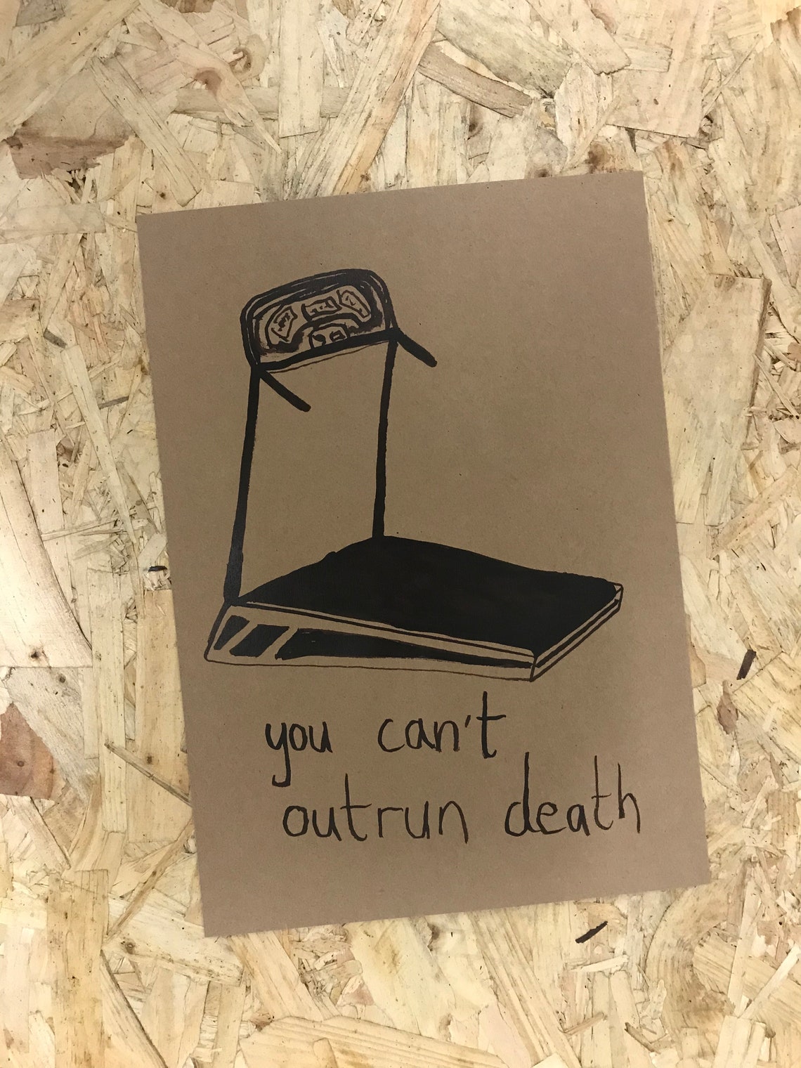 You Can't Outrun Death A4 Digital Print - Etsy