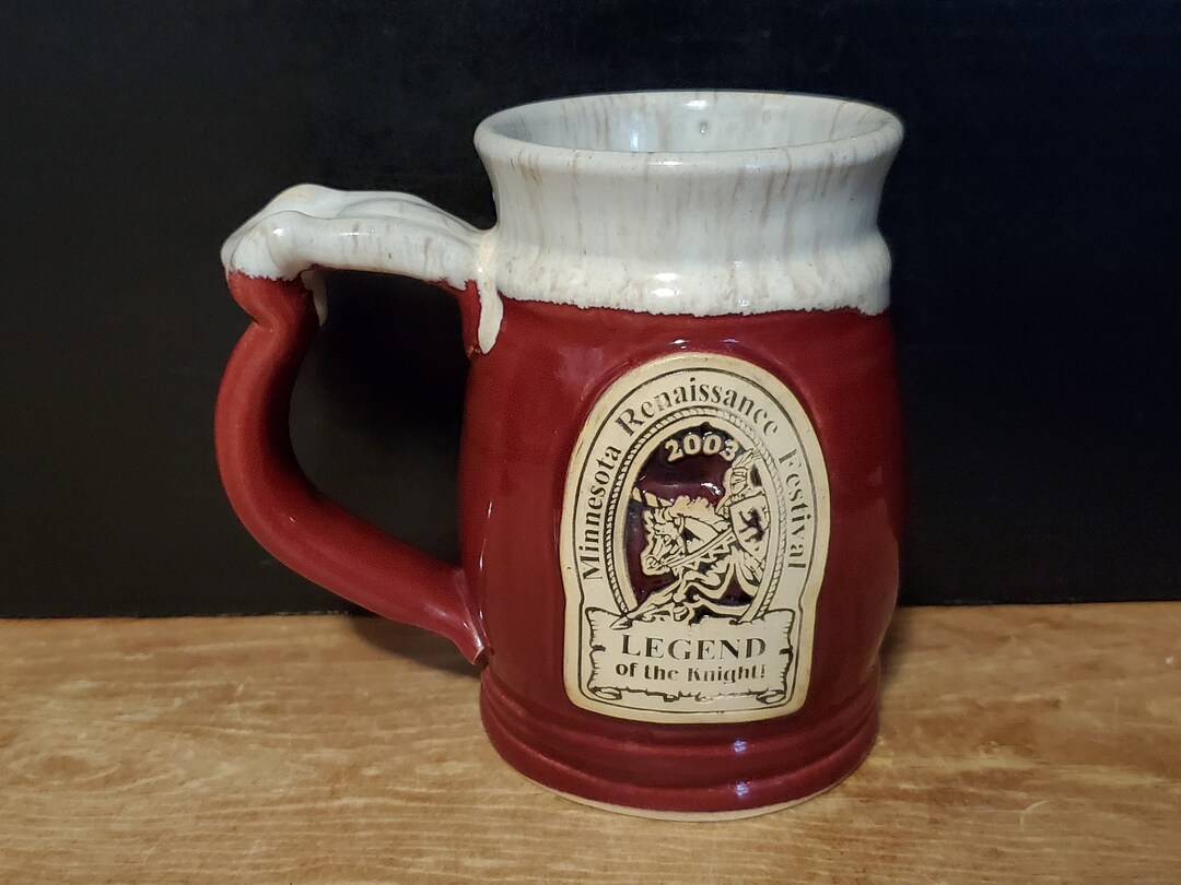 Large Coffee Cup or Beer Mug Knight Minnesota Renaissance Festival Red ...