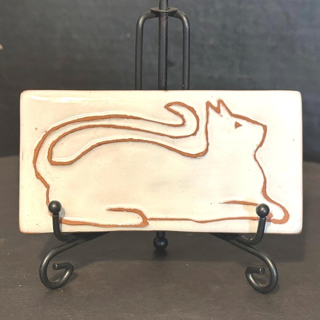 White Cat Subway Tile by Garden Gate Pottery Handmade Egyptian Style ...