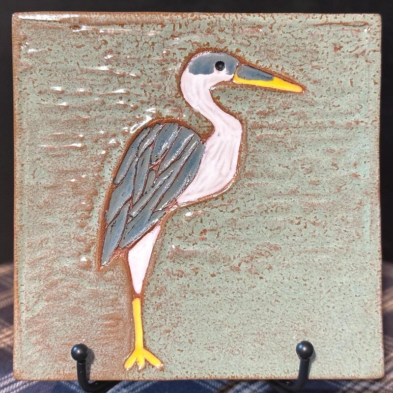 Heron Mosaic - Etsy