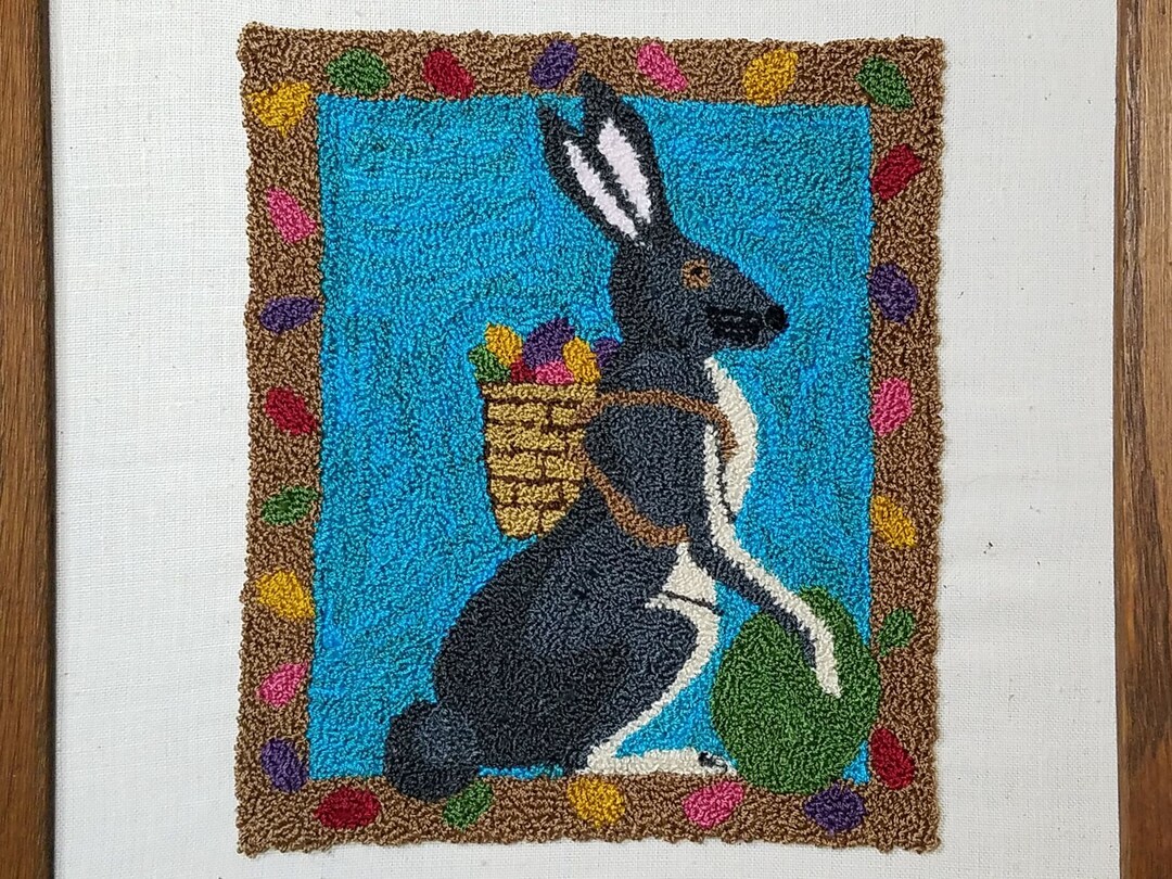 Easter Bunny or Rabbit Punch Needle or Embroidery PDF Pattern “maurice ...