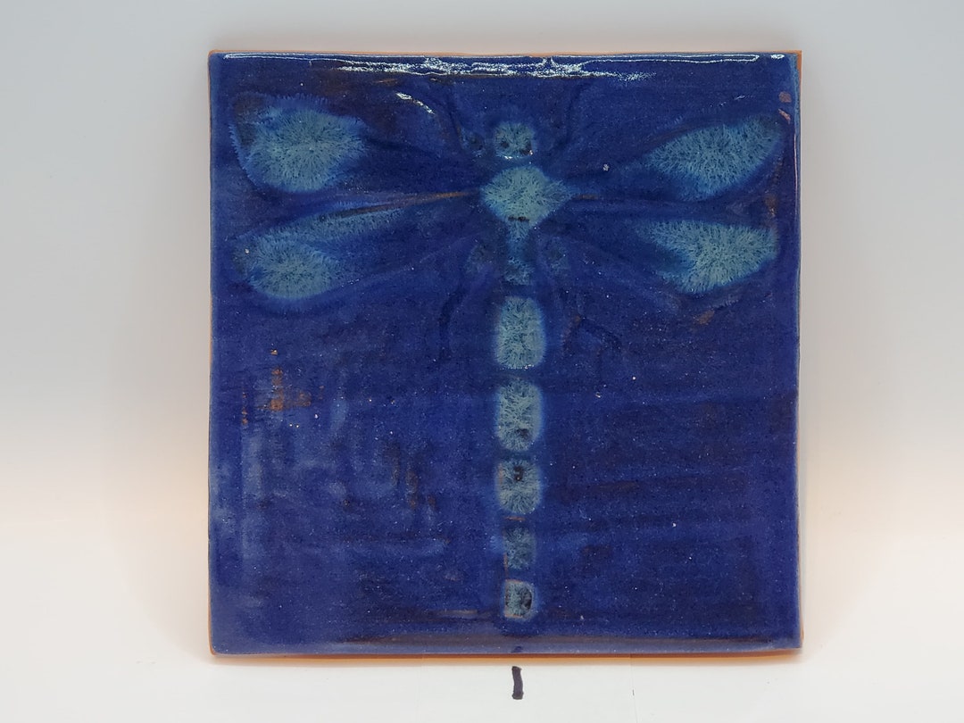 Dragonfly Ceramic Tile Kitchen Backsplash or Bathroom Wall Handmade by ...