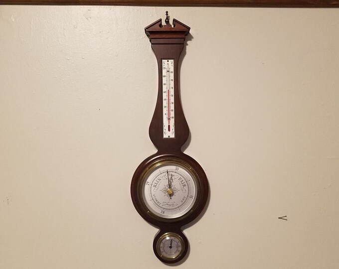 Vintage MCM Airguide Weather Station Barometer Hydrometer - Etsy