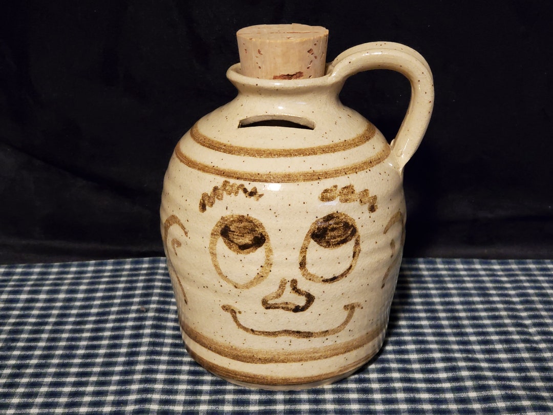 Bank Ugly Face Jug Lorna Pottery Handmade Stoneware Studio Pottery ...