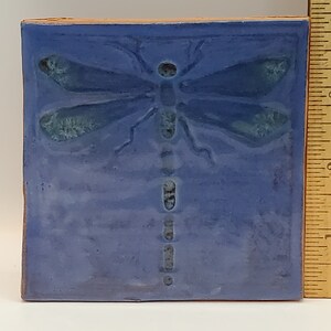 Dragonfly Tile or Coaster Kitchen Backsplash or Bathroom Wall Handmade ...