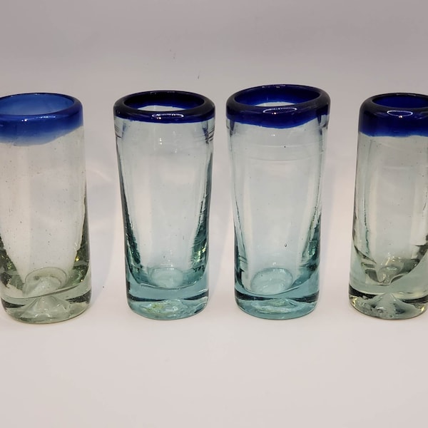 Blue Shot Glass - Etsy