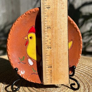 Broody Hen Plate Handmade Redware Pottery by Chris A Charlson Primitive ...
