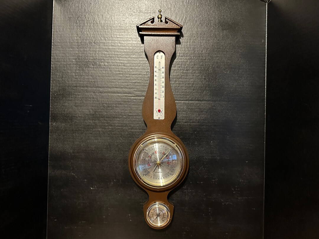 MCM Weather Station Barometer Hydrometer Thermometer Solid - Etsy