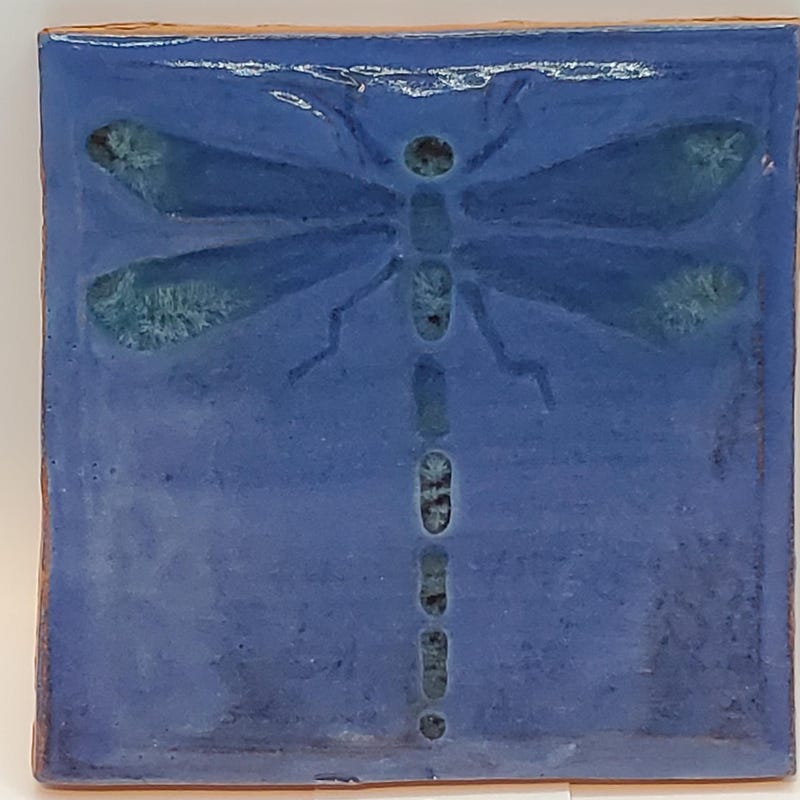 Dragonfly Tile - Etsy
