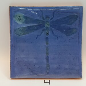 Dragonfly Tile or Coaster Kitchen Backsplash or Bathroom Wall Handmade ...