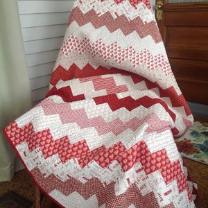 Ric Rac Path Quilt Pattern. Size 55 X 72" - Etsy