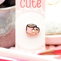 Delicate Afternoon Tea Cart Enamel Pin & Books With Tea Pin Gold Plated ...