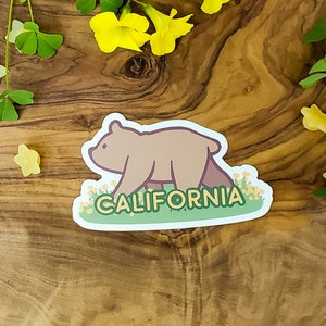 California Bear Sticker - Etsy
