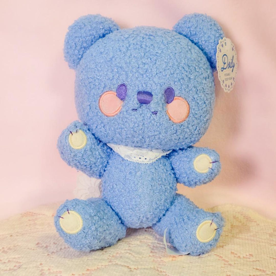 Doily Bear - Posable Plush Teddy Bear - Etsy