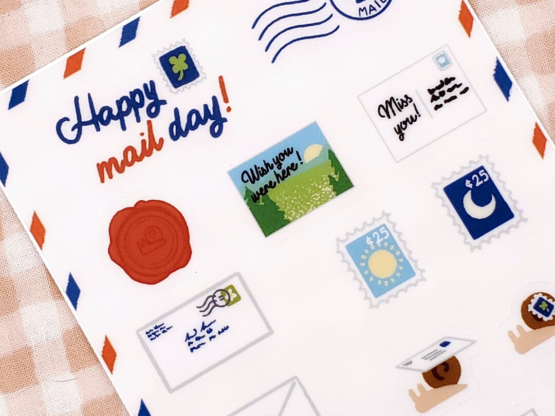 Happy Mail Day! Sticker Sheet - Etsy