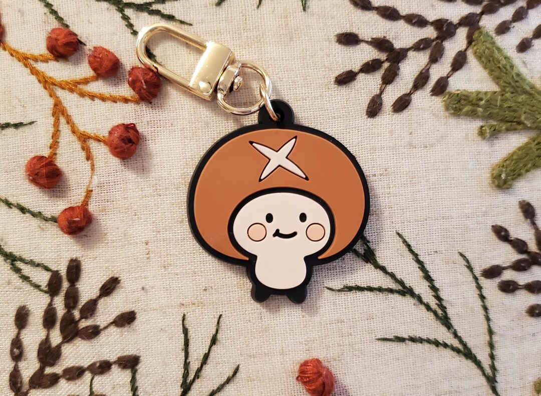 Tasty Mushroom Sprite PVC Rubber Keychain - Etsy