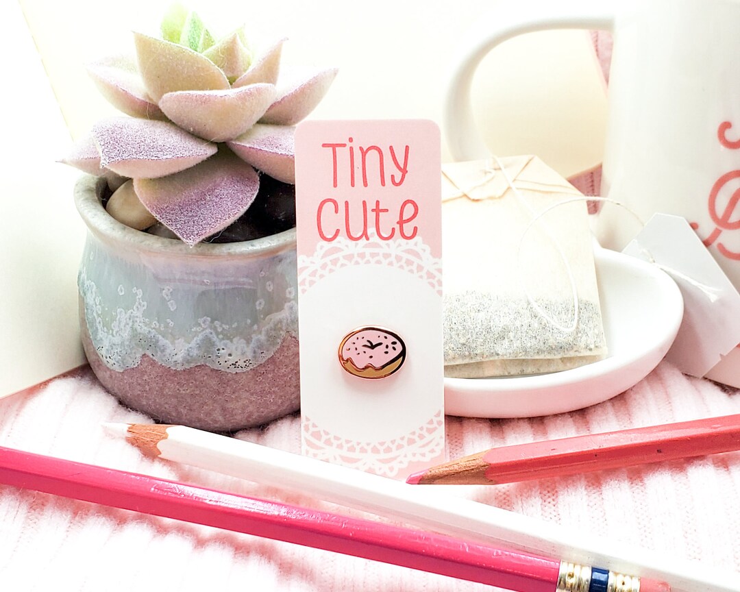 Tiny Donut Enamel Pin - Etsy