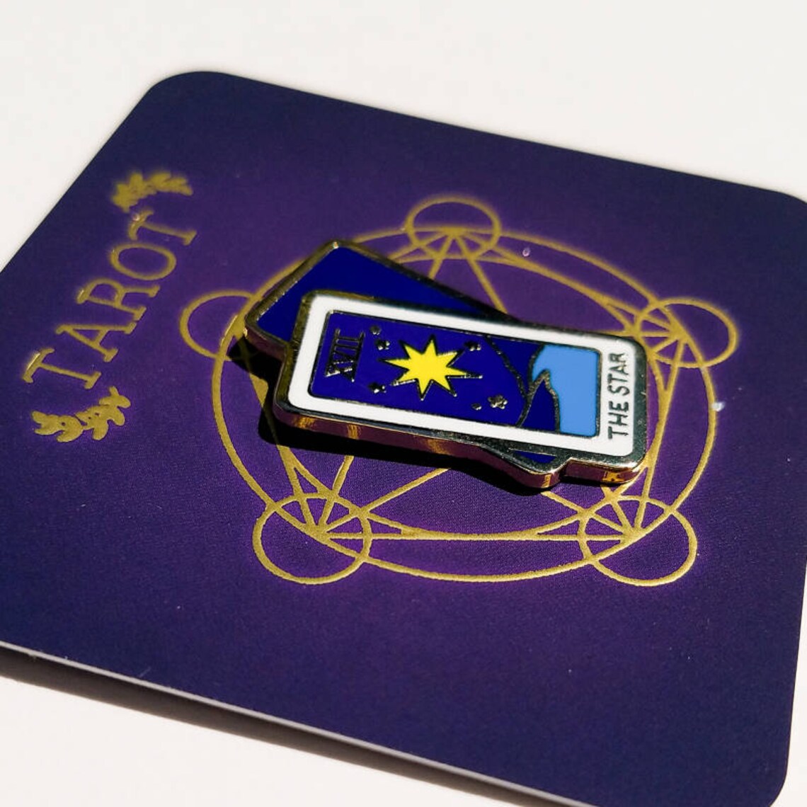 Tarot Card Enamel Pin - Etsy