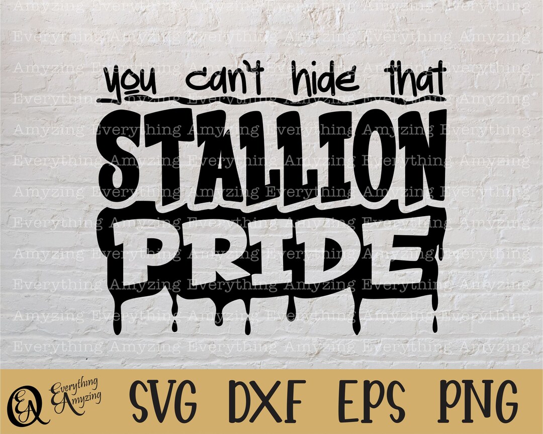 Stallion Pride Svg, Stallion Mascot Svg, Stallions School Spirit Svg ...