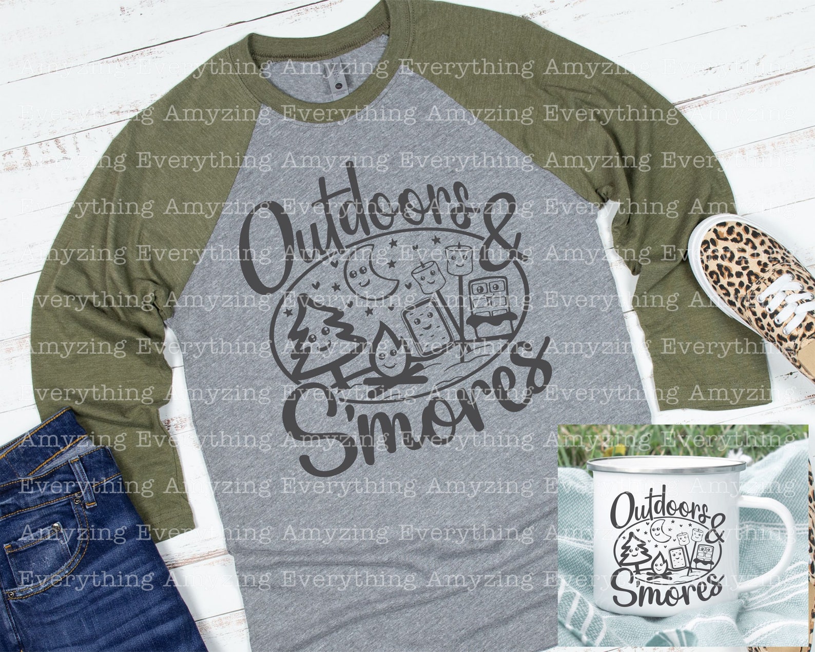Outdoors and S'mores Svg S'more Svg Camping Svg - Etsy