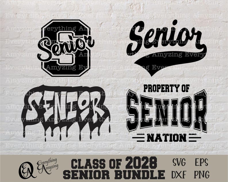 Class of 2028 Senior Bundle Svg, Senior Class Svg, Graduation Svg, High ...