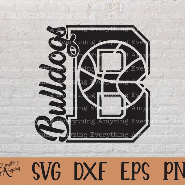 Bulldog Basketball Svg - Etsy