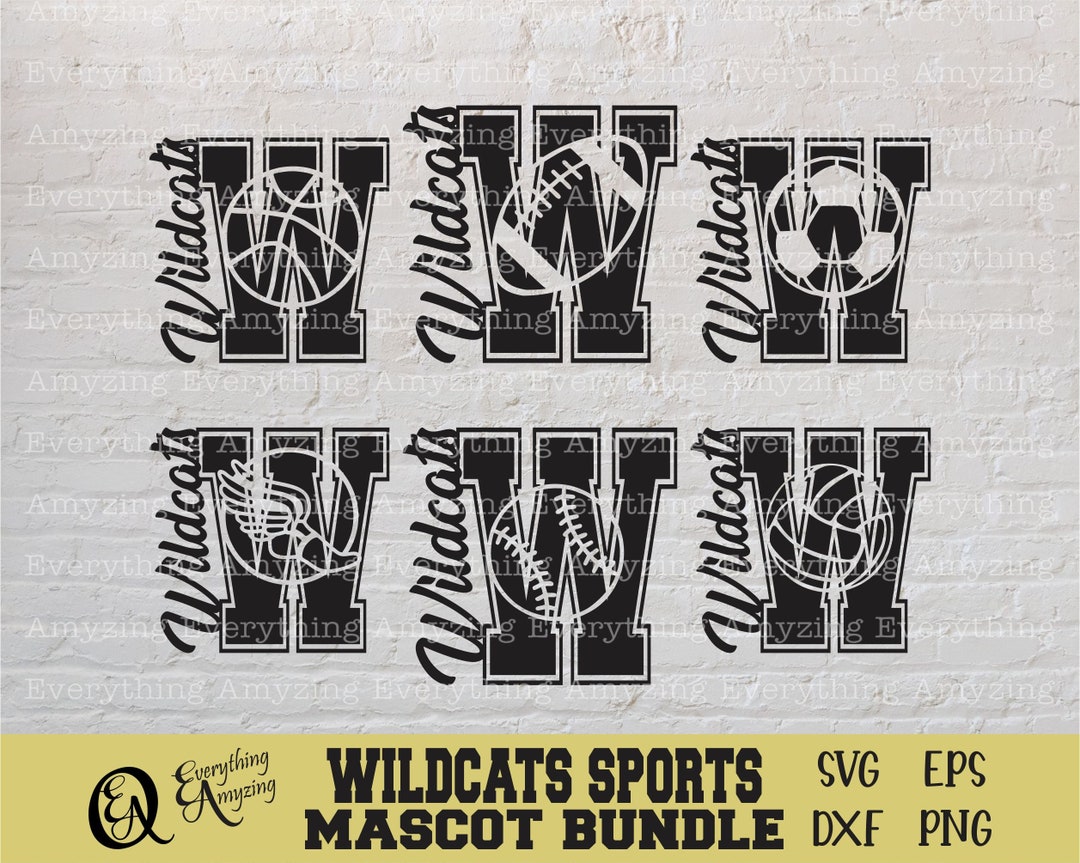 Wildcats Sports Bundle Svg, Wildcats Football Svg, Wildcats Spirit Svg ...