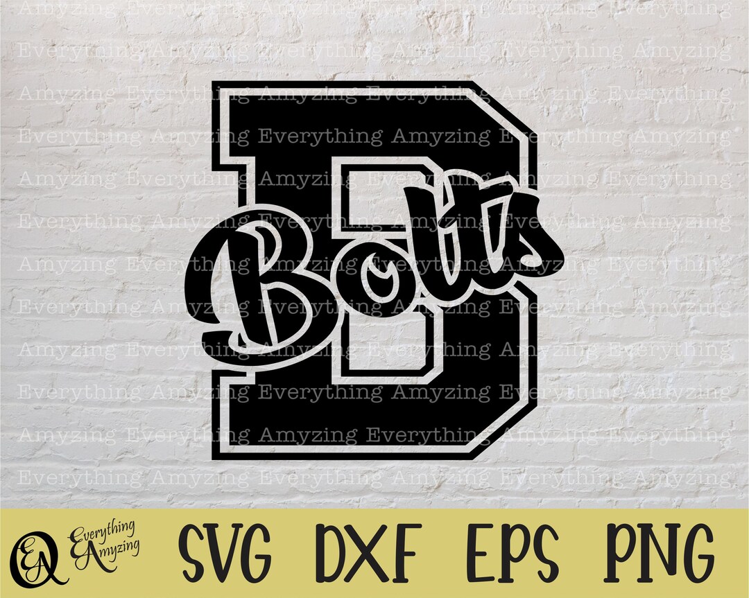 Bolts Svg, Bolts Mascot Svg, Bolts High School Svg, Bolt Cheerleading ...