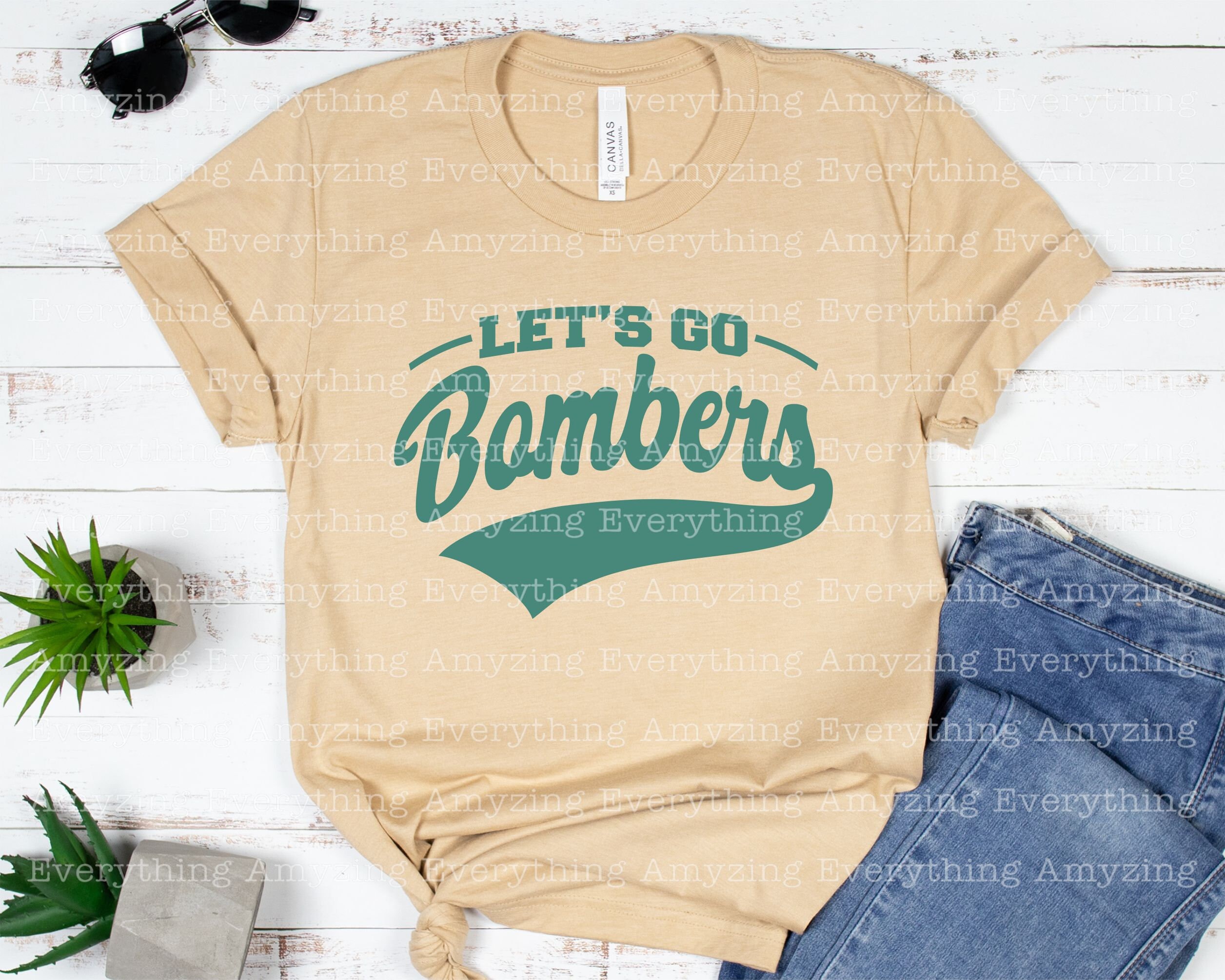 Let's Go Bombers Svg, Bombers Mascot Svg, Bombers School Spirit Svg ...