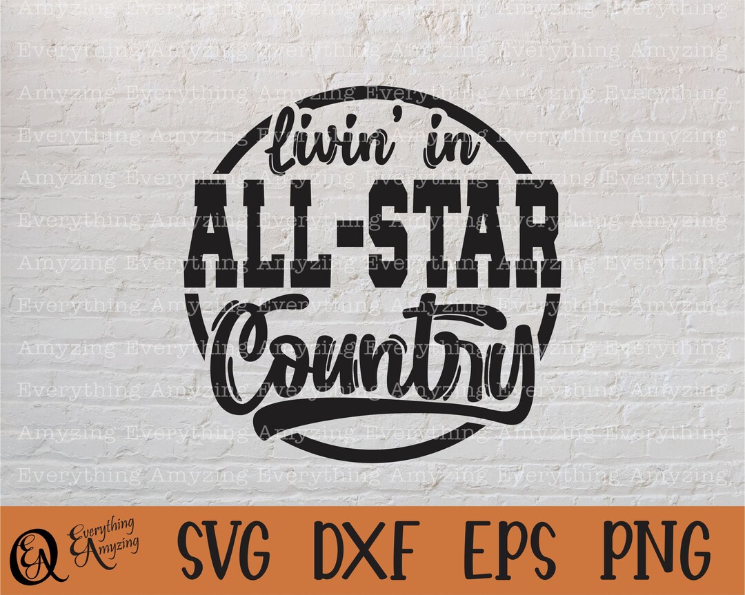 All-star Country Svg, All Stars Mascot Svg, All-stars School Spirit Svg ...