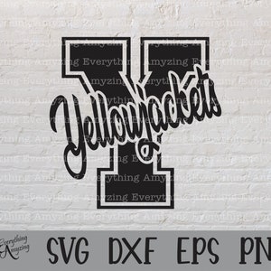 Yellowjackets Svg, Yellowjackets Mascot Svg, Yellowjackets School ...