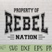 Rebel Nation Svg, Rebels Mascot Svg, Rebels School Spirit Svg, Rebels ...